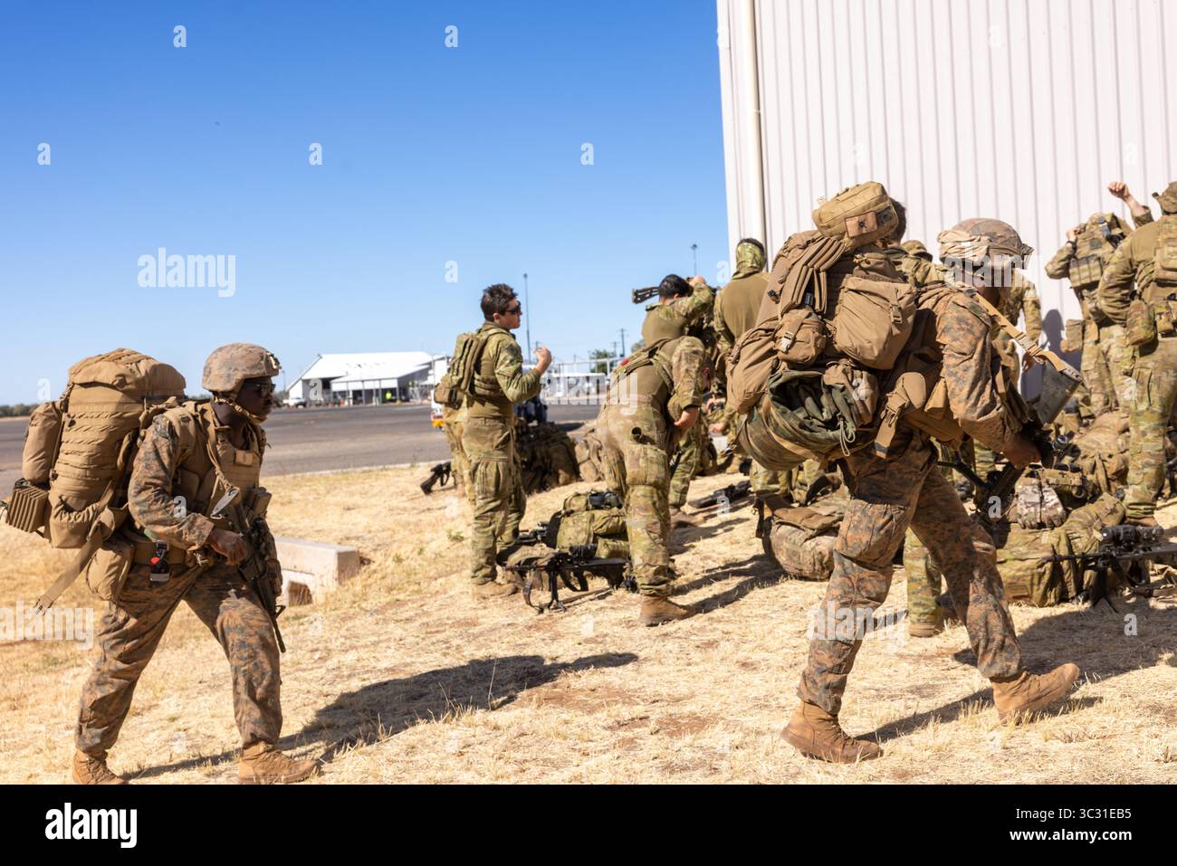 U.S. Marines with 2nd Battalion, 1st Marine Regiment, Marine Rotational ...
