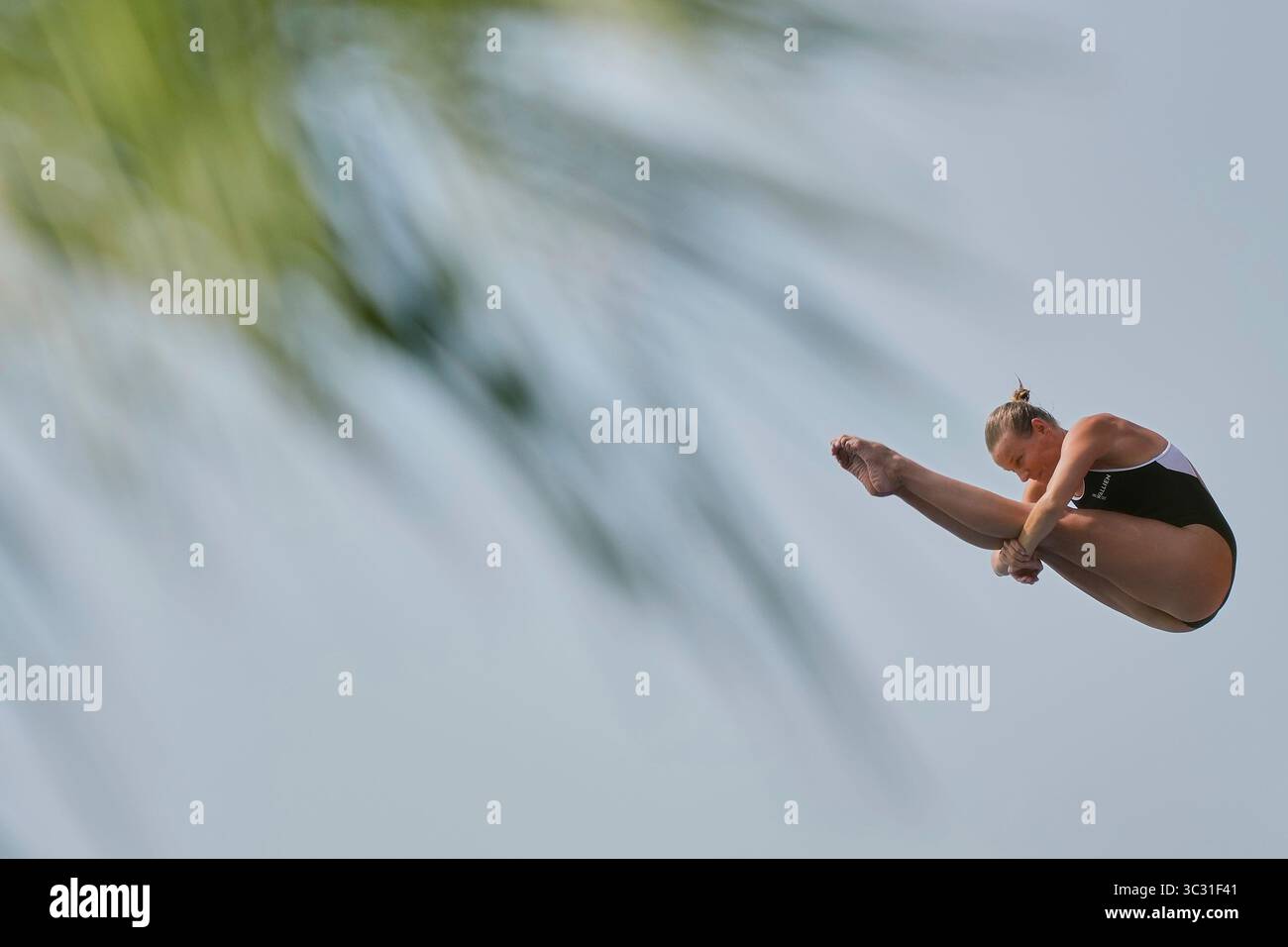 Rhiannan Iffland of Australia competes in the women's 20m platform ...