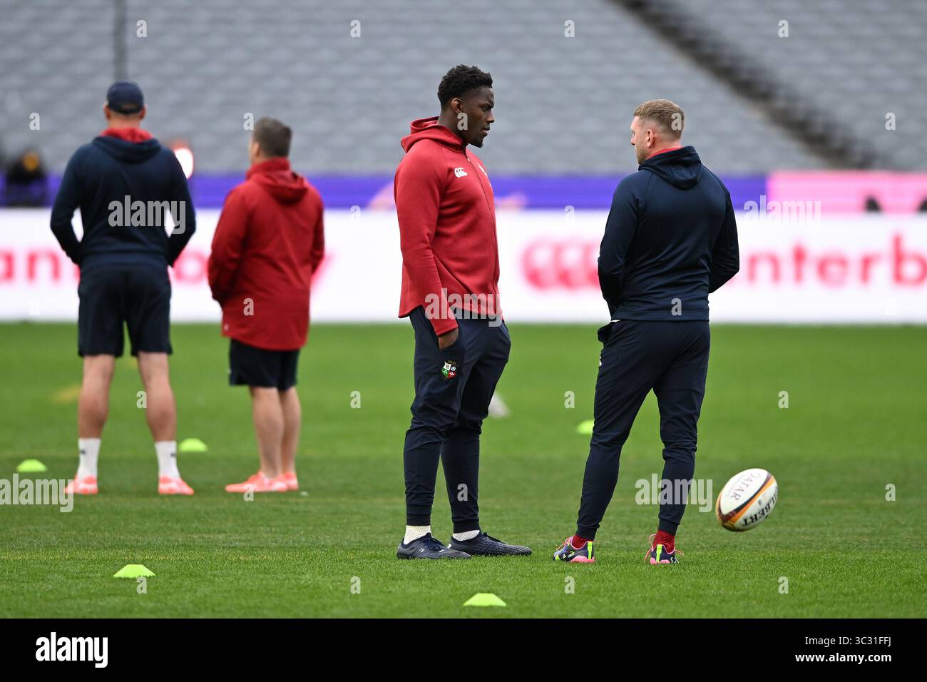 Maro Itoje of the Lions (2nd right) during a British & Irish Lions ...