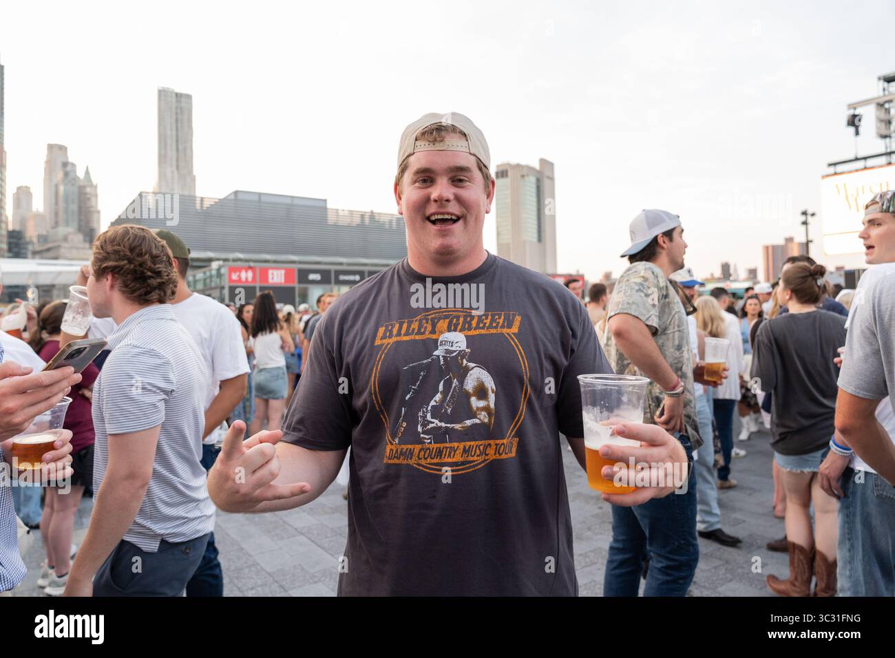 New York, NY, July 24, 2025: Hundreds of fans attended Riley Green ...