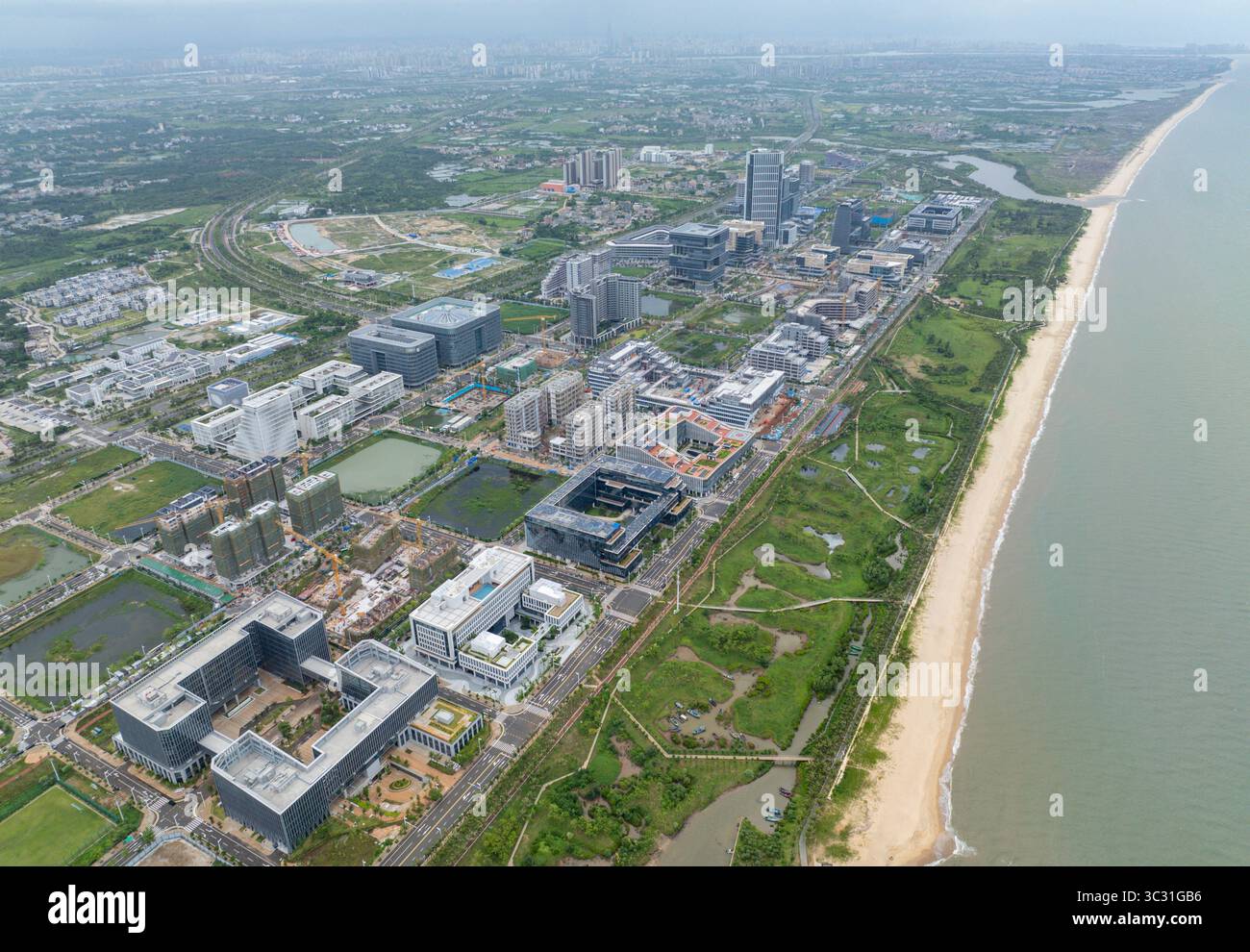 Hainan free trade port concentrated exhibition zone hi-res stock ...