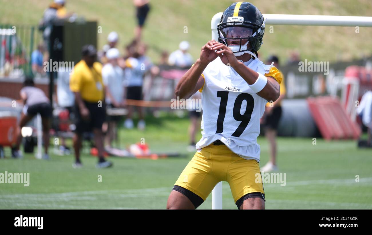 Saint Vincent College. 24th July, 2025. Calvin Austin III #19 during ...