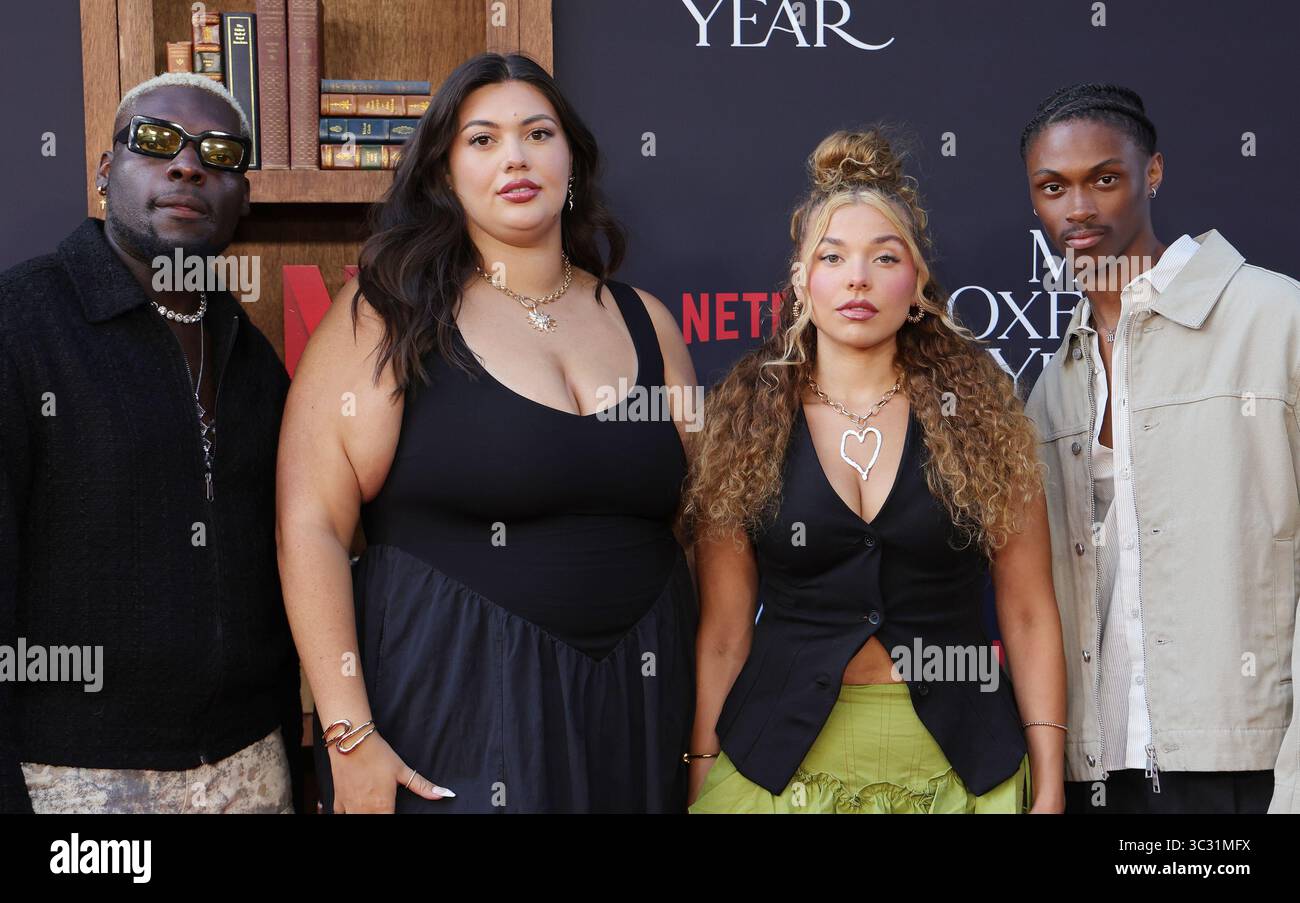 24 July 2025 . Los Angeles, California - Donzell Taggart, Katie Roeder, Aaliyah Larsen and ...