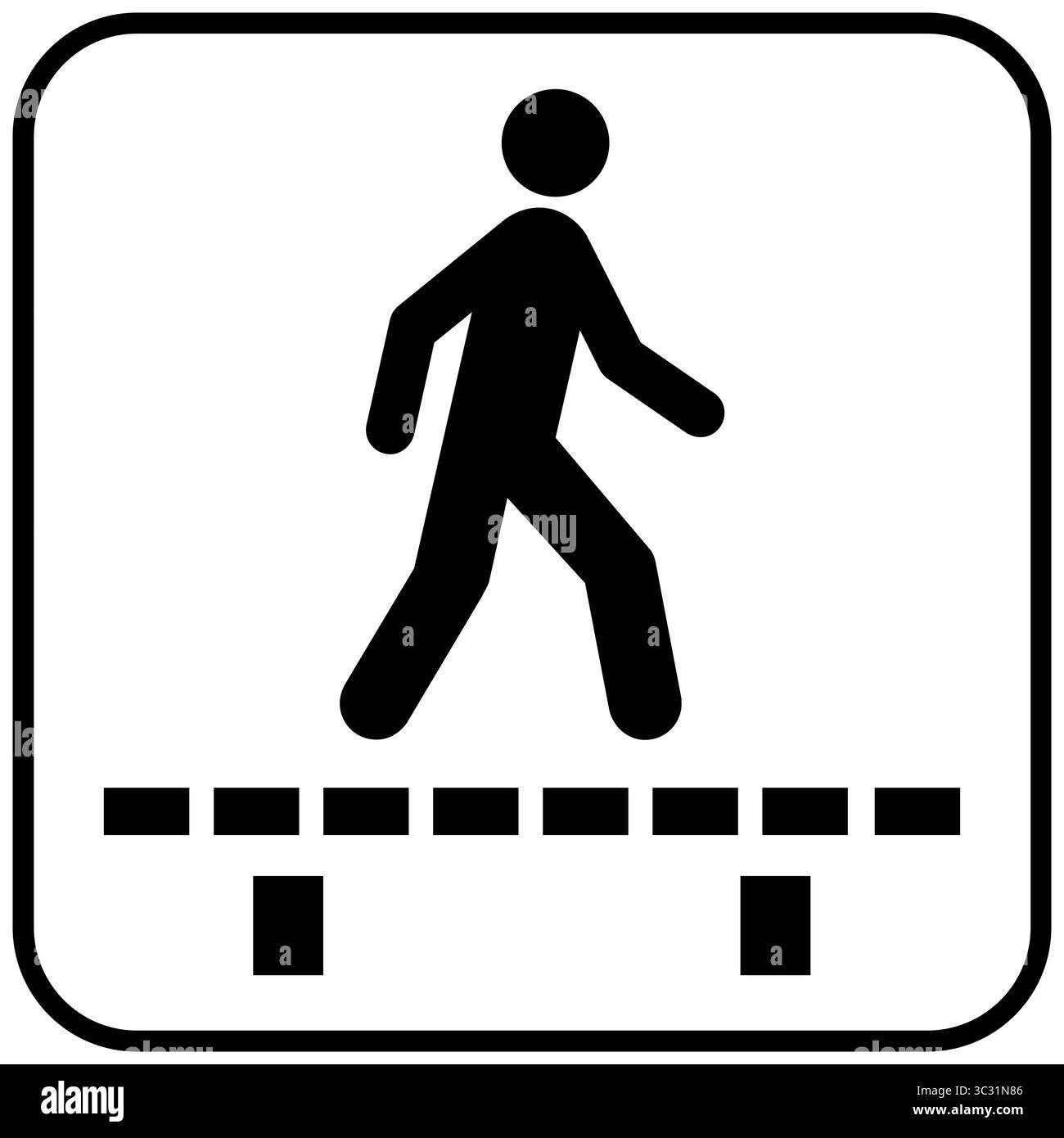 Sign for walk Black and White Stock Photos & Images - Alamy