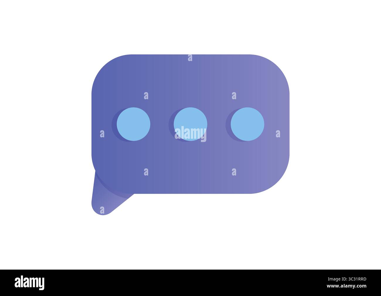 Purple Chat Bubble Icon – Typing Message Symbol Vector Stock Vector Image & Art - Alamy