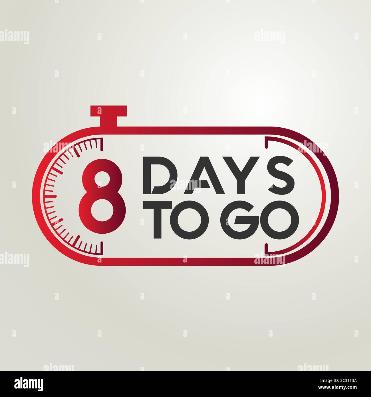 Six days go time icon Stock Vector Images - Alamy