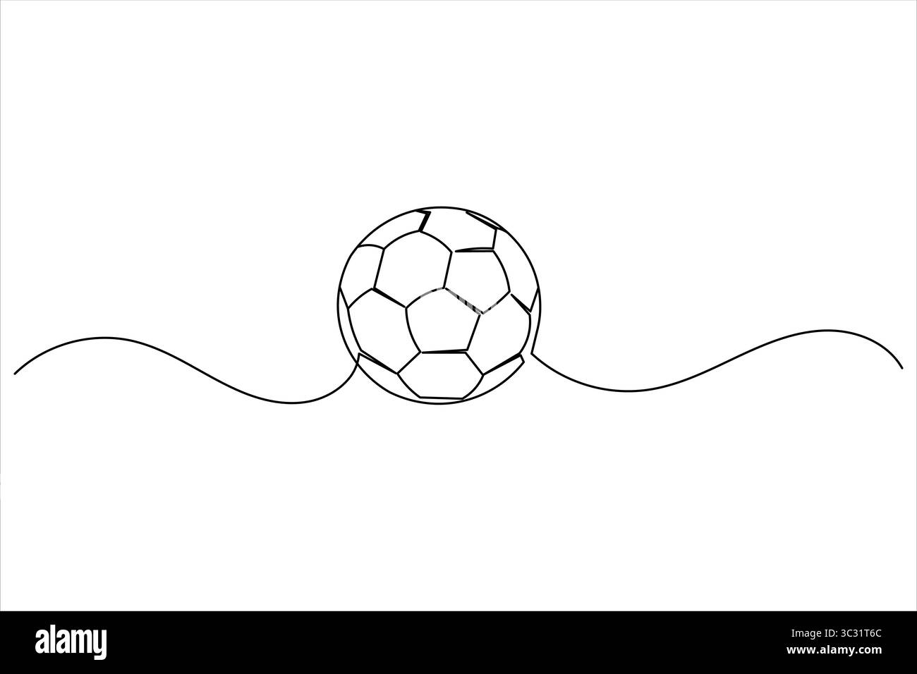 Football icon continuous one line drawing minimalist style isolated on ...