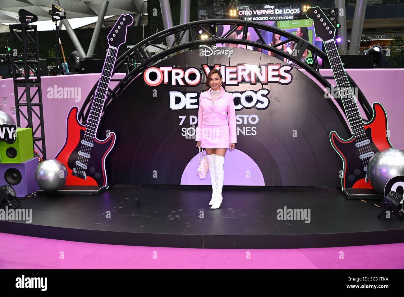 Actress Karla Diaz poses for photos during the purple carpet for the ...