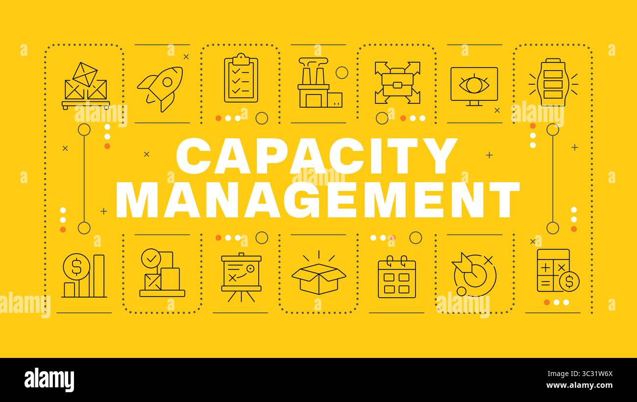 Capacity management yellow word concept Stock Vector Image & Art - Alamy