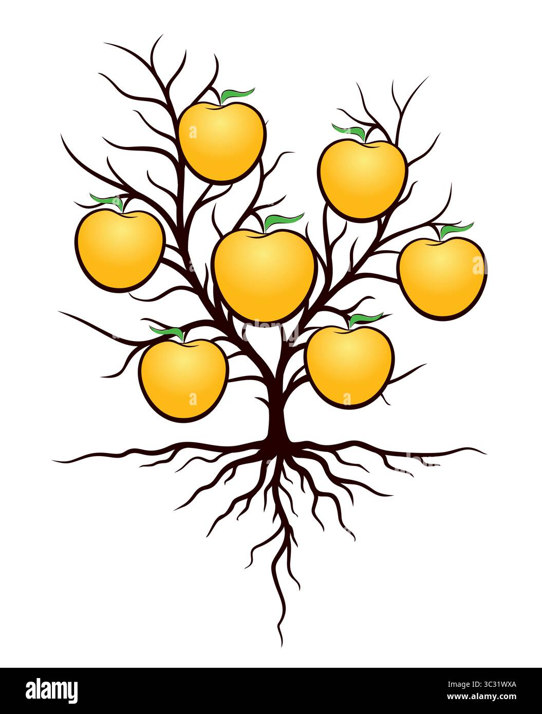 Big tree trunk roots Stock Vector Images - Alamy