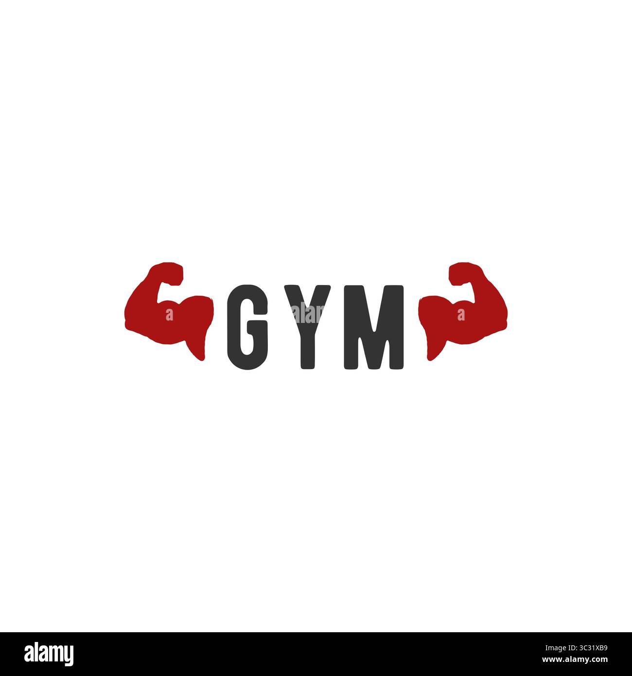 Gym Flex Logo Stock Vector Image & Art - Alamy