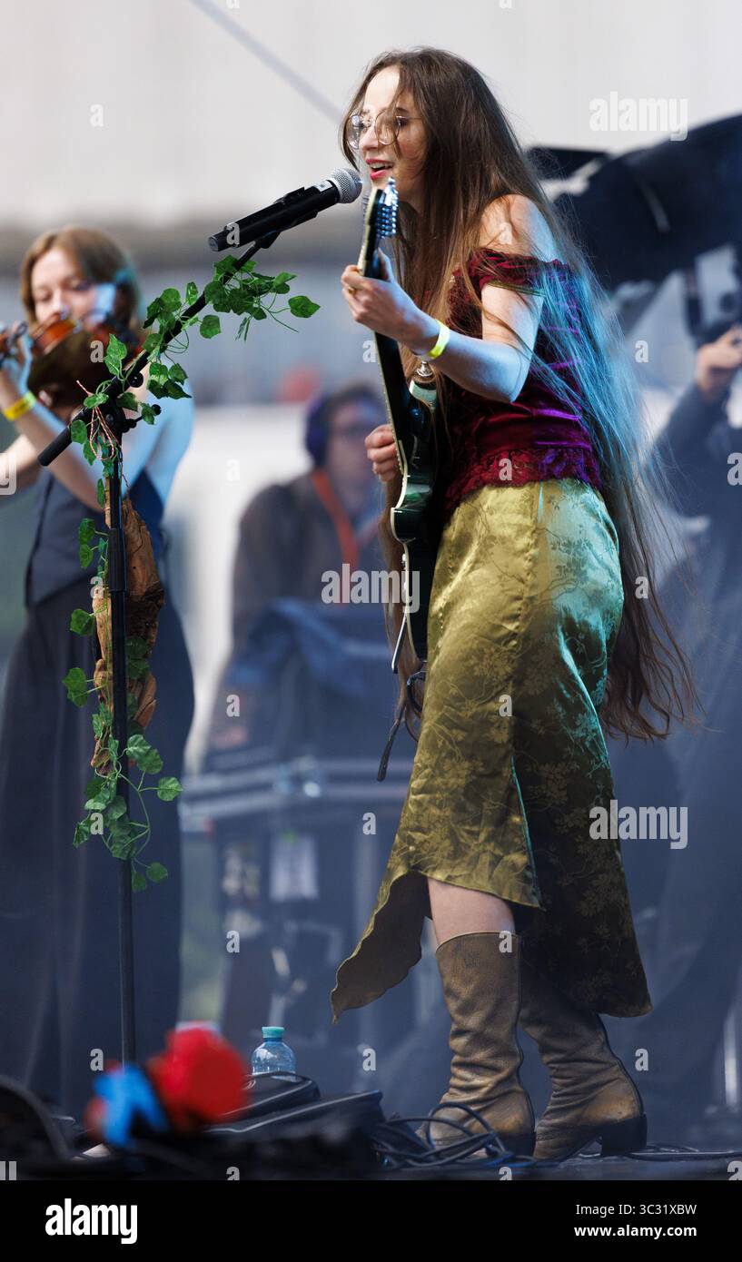 Singer Anja Sodnikar of the band Sodl on Thursday, July 24, 2025 ...