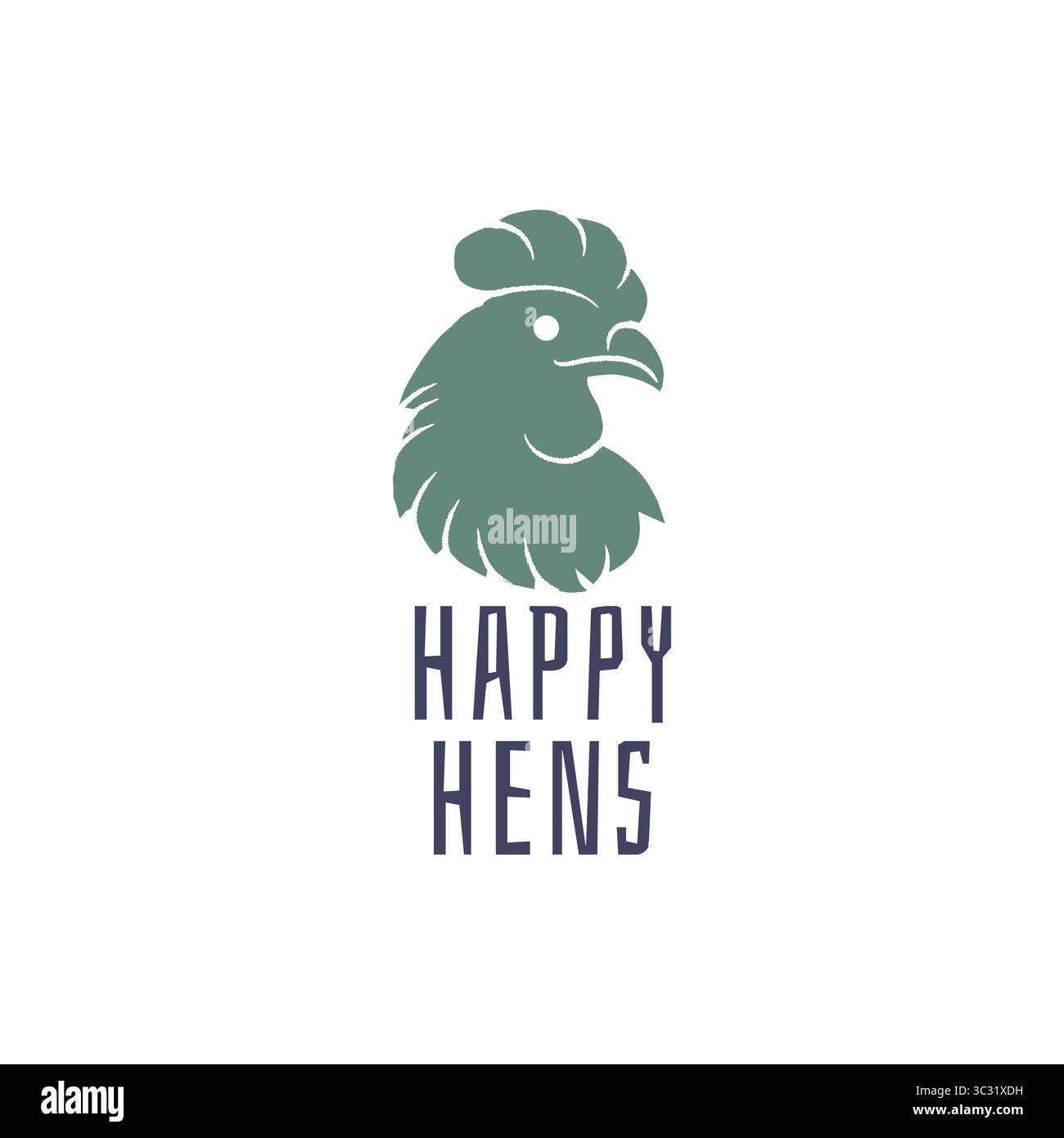 Hen logo vector Stock Vector Images - Alamy