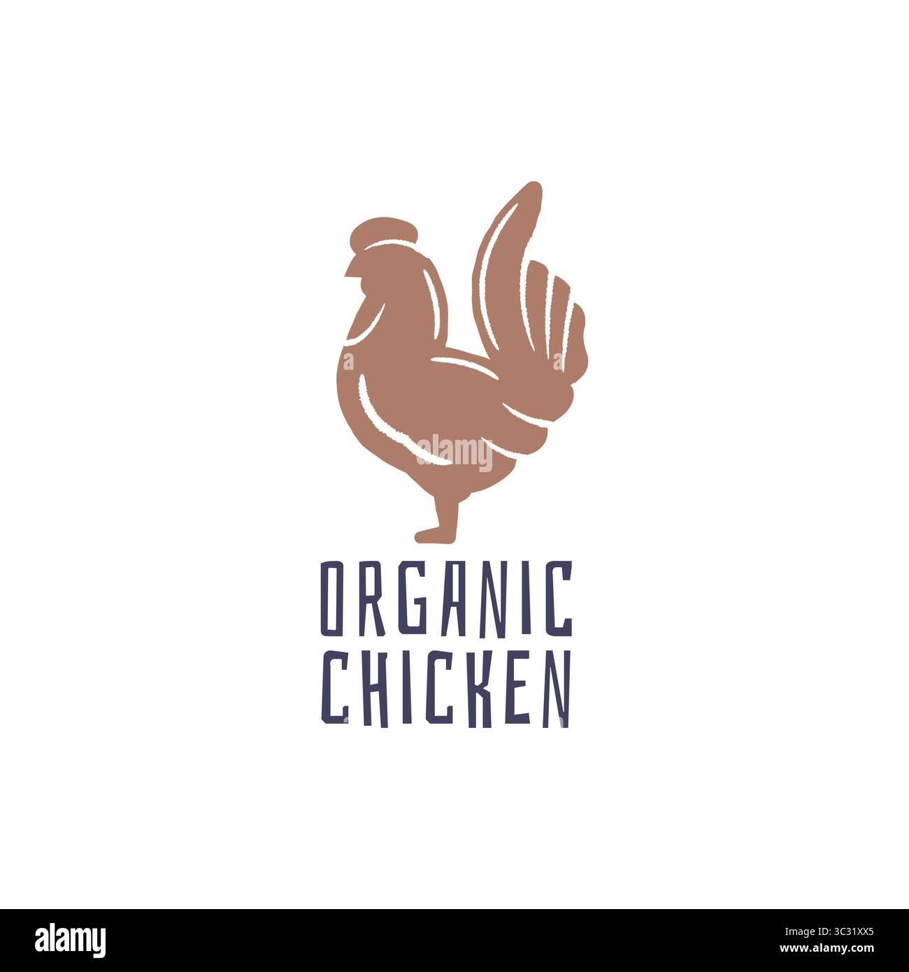 Organic Chicken Logo Stock Vector Image & Art - Alamy