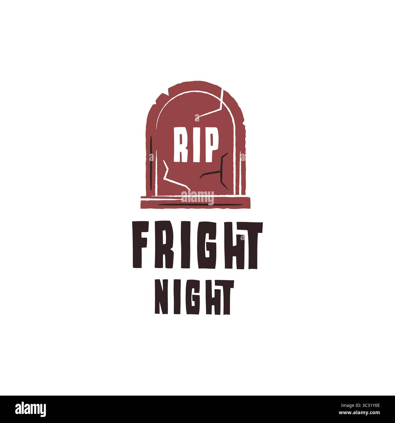 Night of fright logo Stock Vector Images - Alamy