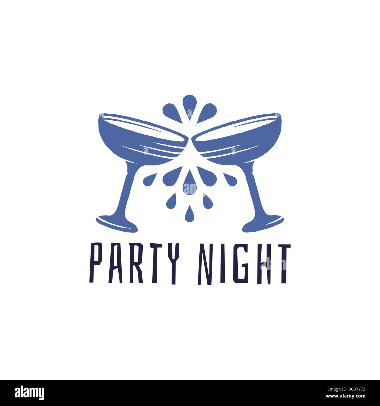 Night social friends Stock Vector Images - Alamy