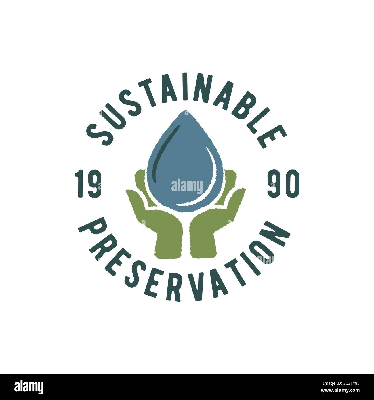 Sustainable Preservation Logo Stock Vector Image & Art - Alamy
