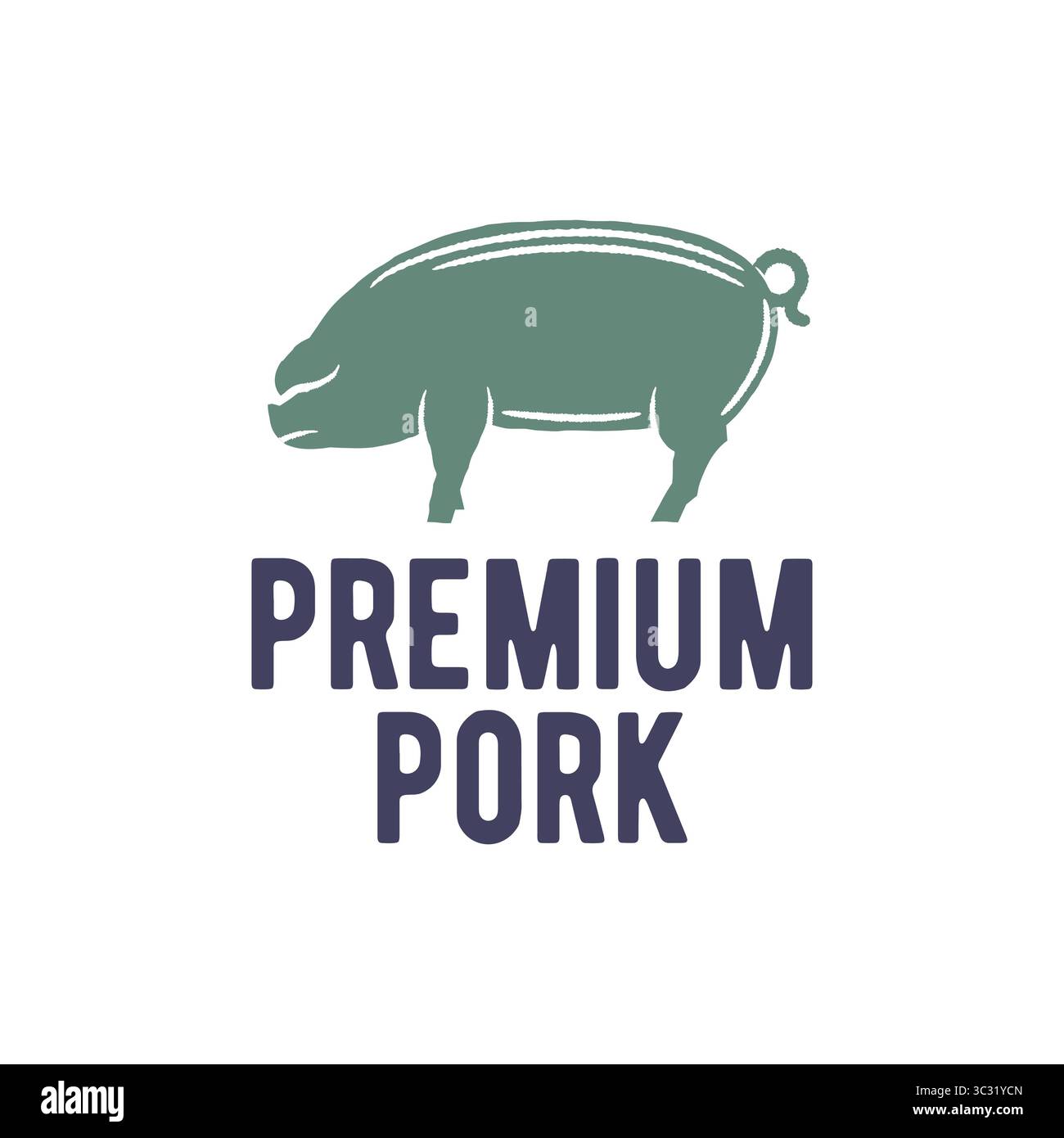 Pork deli Stock Vector Images - Alamy