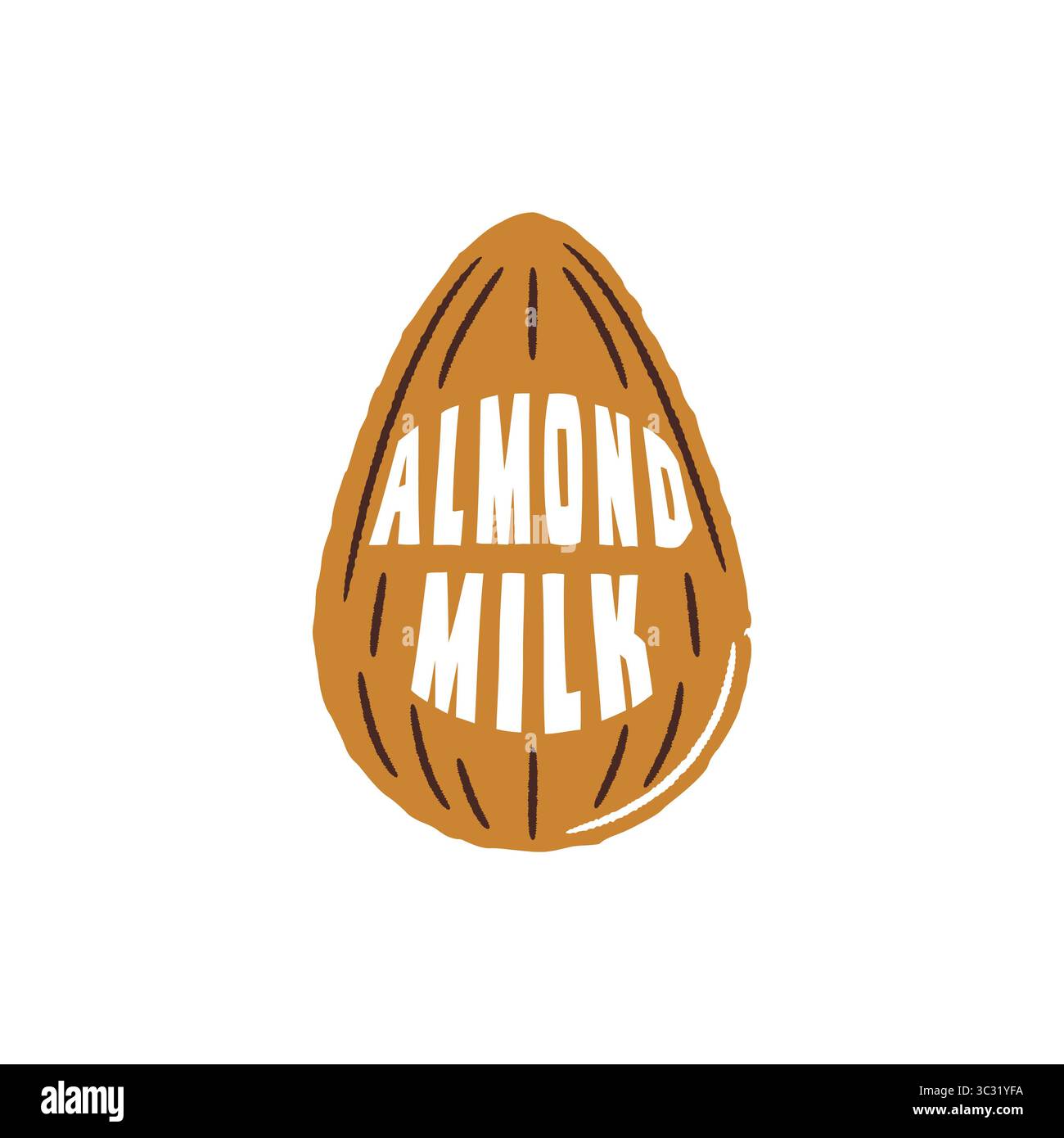 Almond Milk Nut Logo Stock Vector Image & Art - Alamy