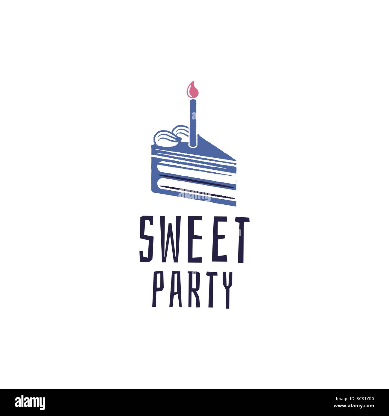 Sweet Party Logo Stock Vector Image & Art - Alamy