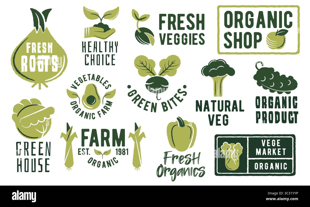 Farm fresh badge design Stock Vector Images - Alamy