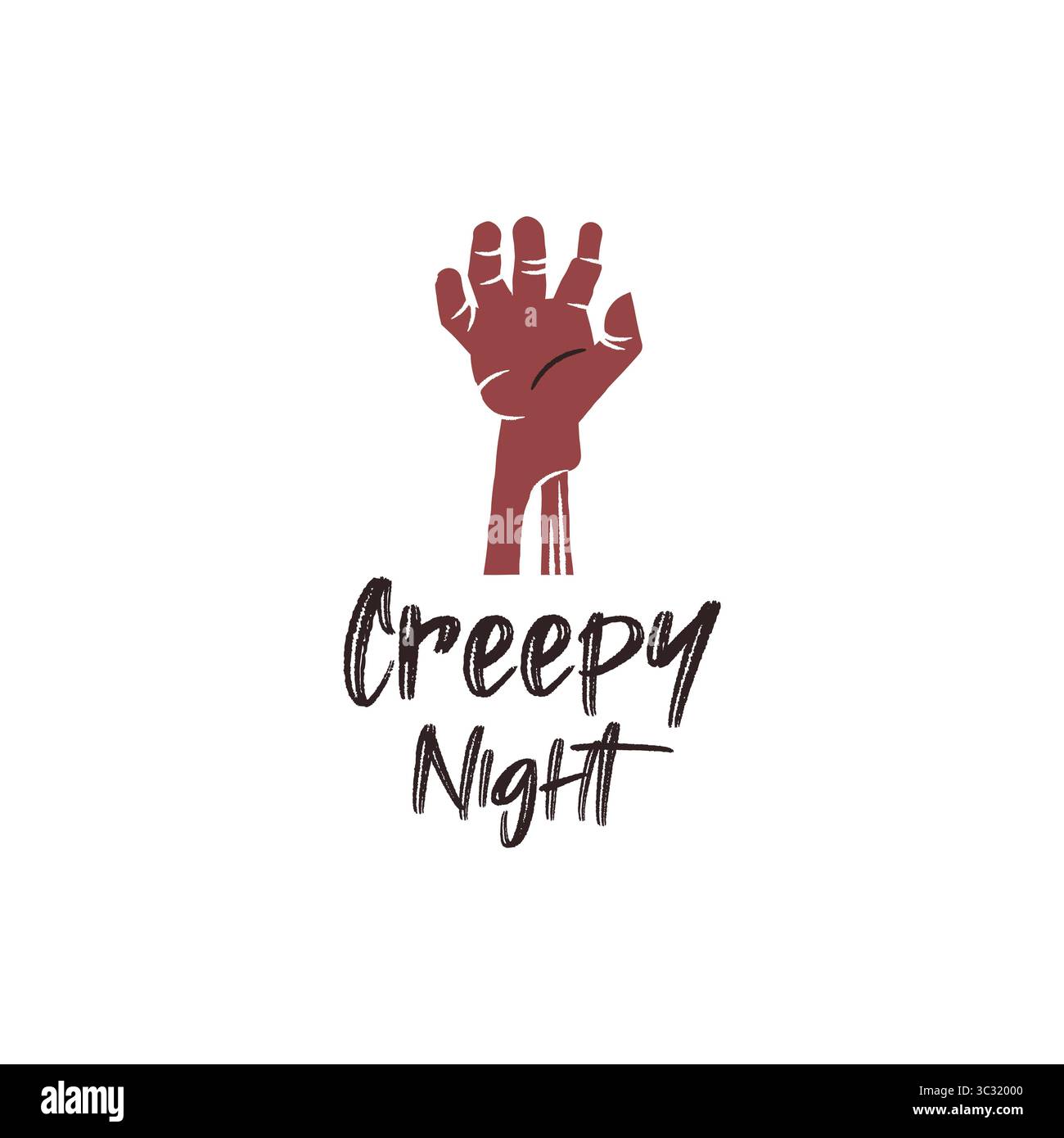 Creepy Night Logo Stock Vector Image & Art - Alamy