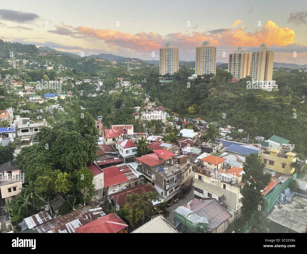 Cebu City on the island of the same name, Cebu. Residential building ...