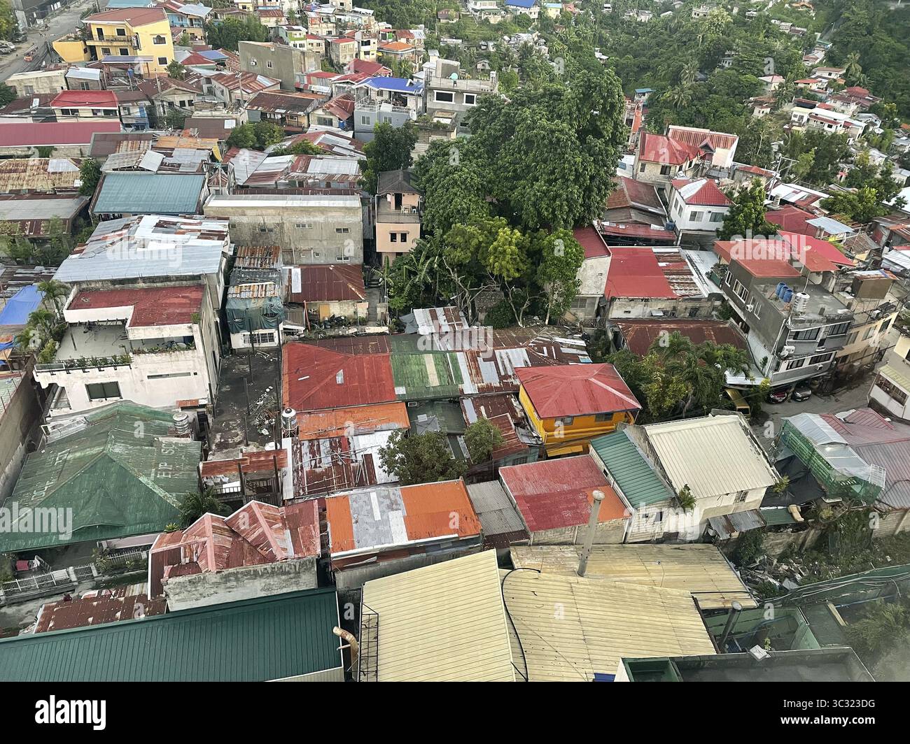 Cebu City on the island of the same name, Cebu. Residential building ...