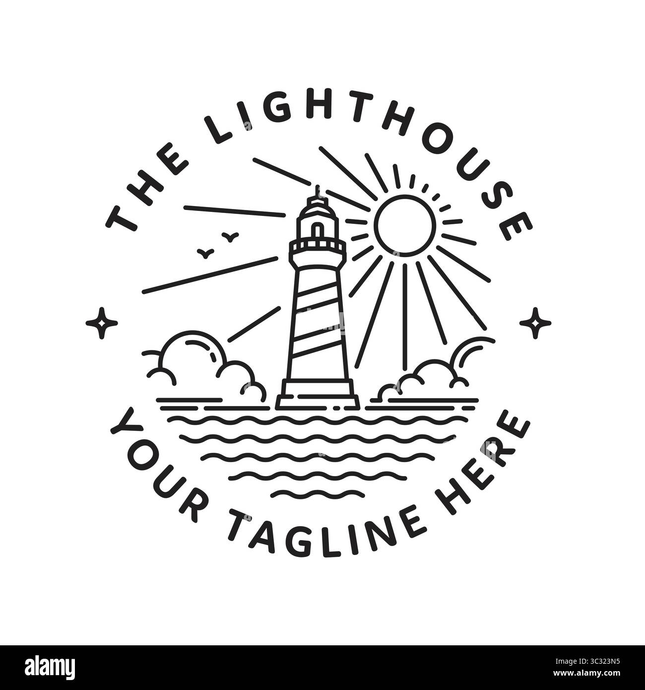 Coastline sea waves Stock Vector Images - Alamy