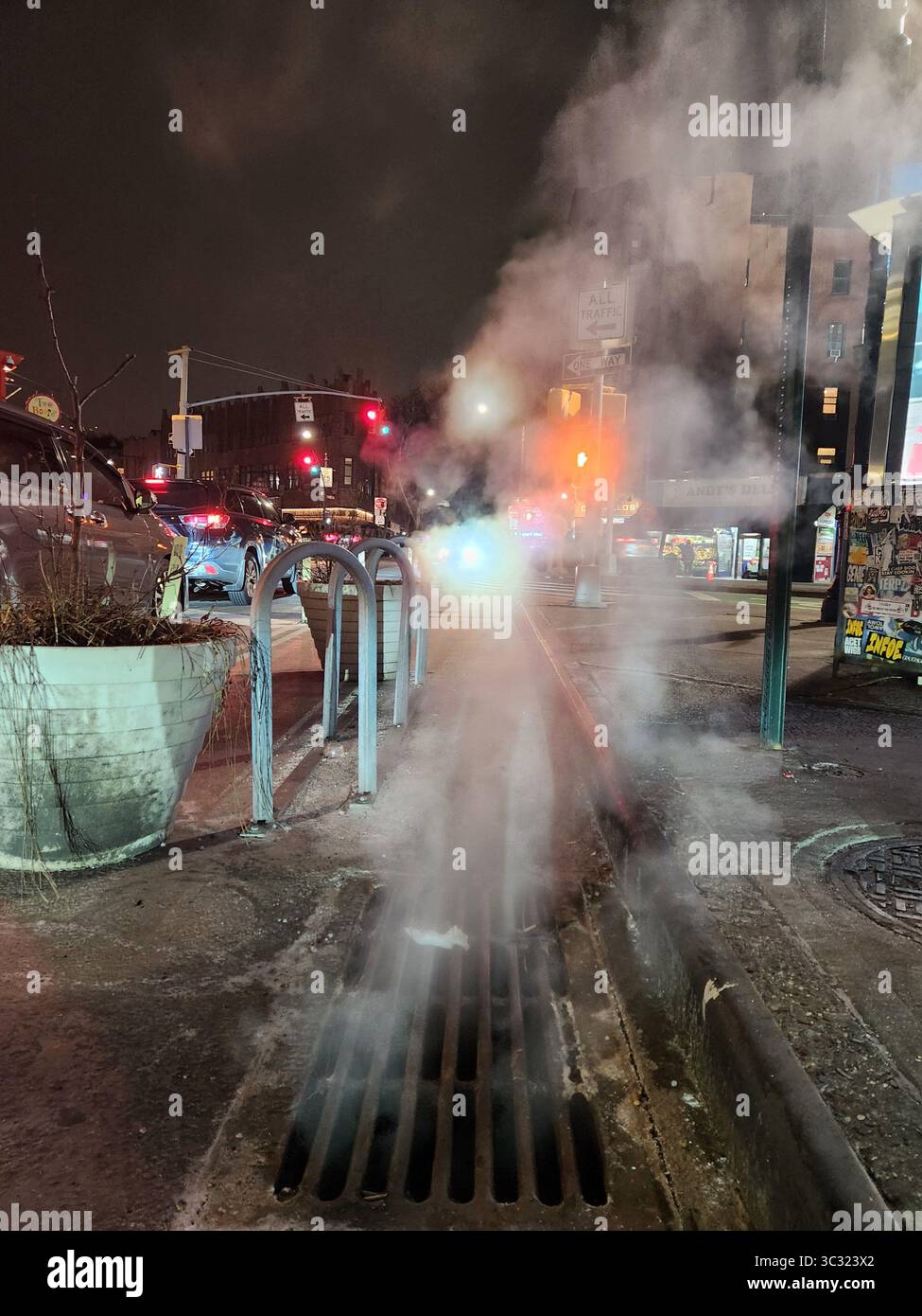 Steam rising from a street new york hi-res stock photography and images ...