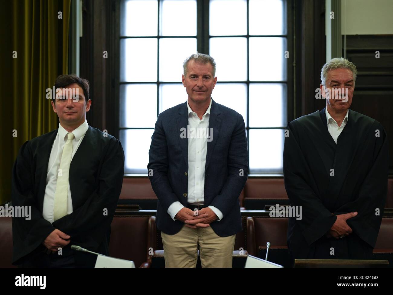 25 July 2025, Hamburg: Joint plaintiff Stephan Hensel (M), ex-husband ...