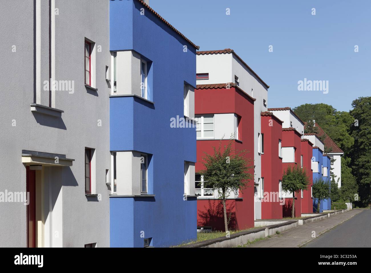 Estate IItalienischer Garten from 1925, residential buildings in cubic ...