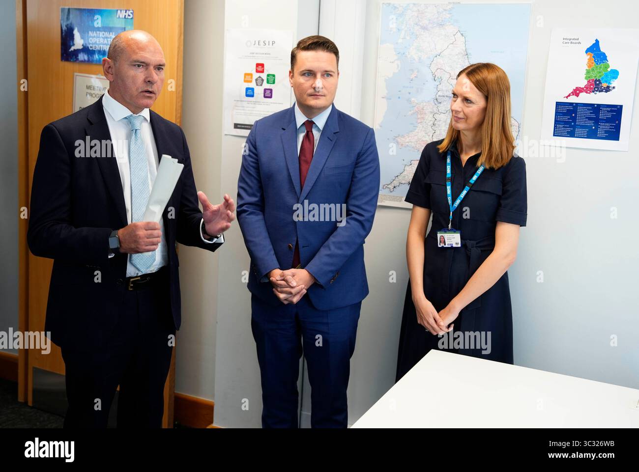 Health Secretary Wes Streeting with Chief Executive of NHS Improvement ...