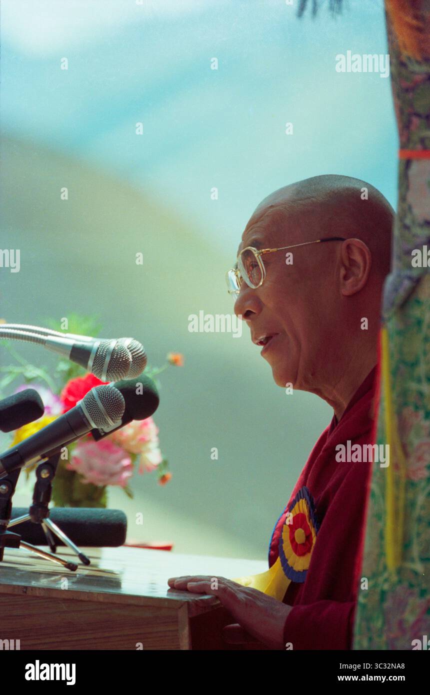 His Holiness the 14th Dalai Lama. Tenzin Gyatso Stock Photo - Alamy
