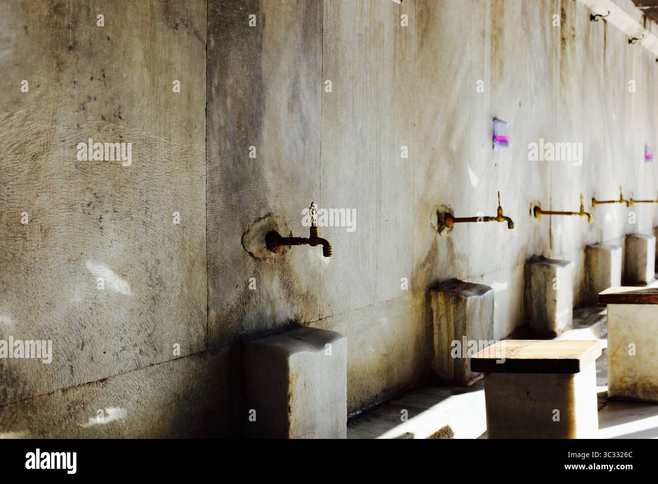 Ablution area, Outside a Temple, Before Prayers Stock Photo - Alamy