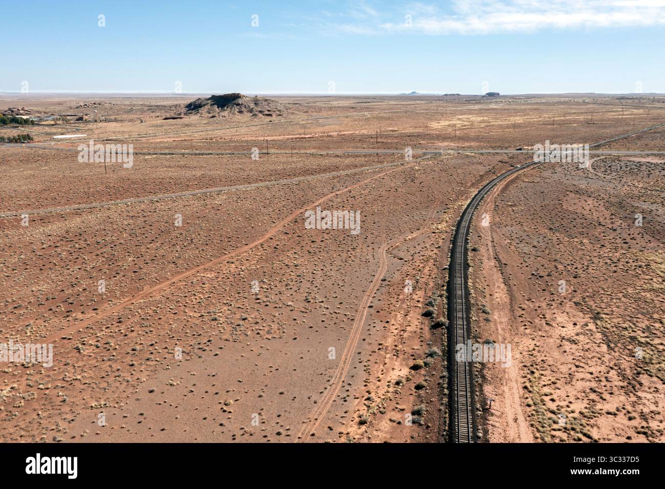 Winding tracks through desert hi-res stock photography and images - Alamy