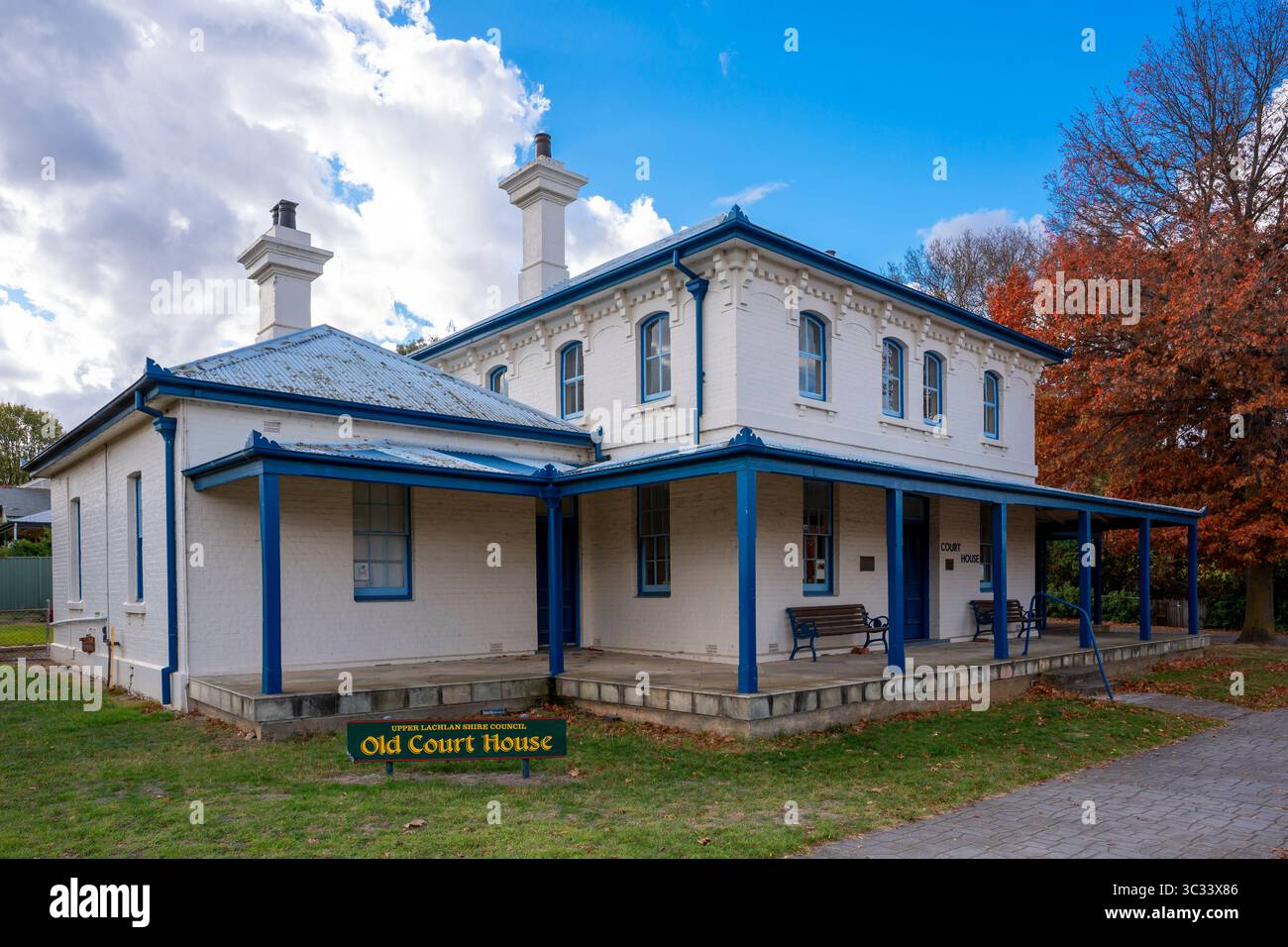 The 1870 constructed courthouse in Gunning, New South Wales, Australia ...