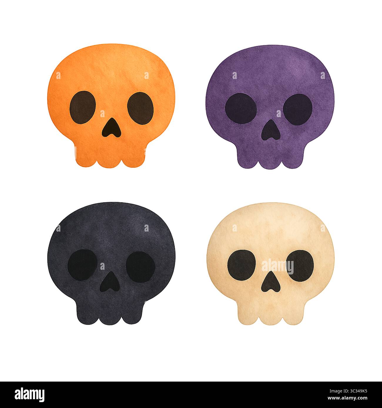 Hand Painted Halloween Clipart – Cute Ghosts, Props & Spooky Objects in ...