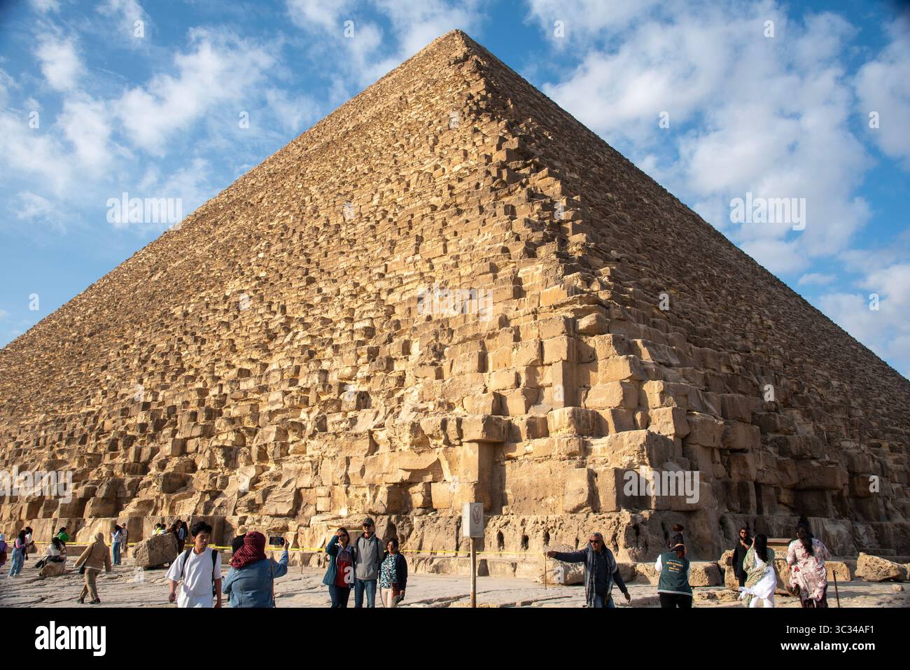 The iconic Great Pyramid of Giza, the oldest and largest of the three ...