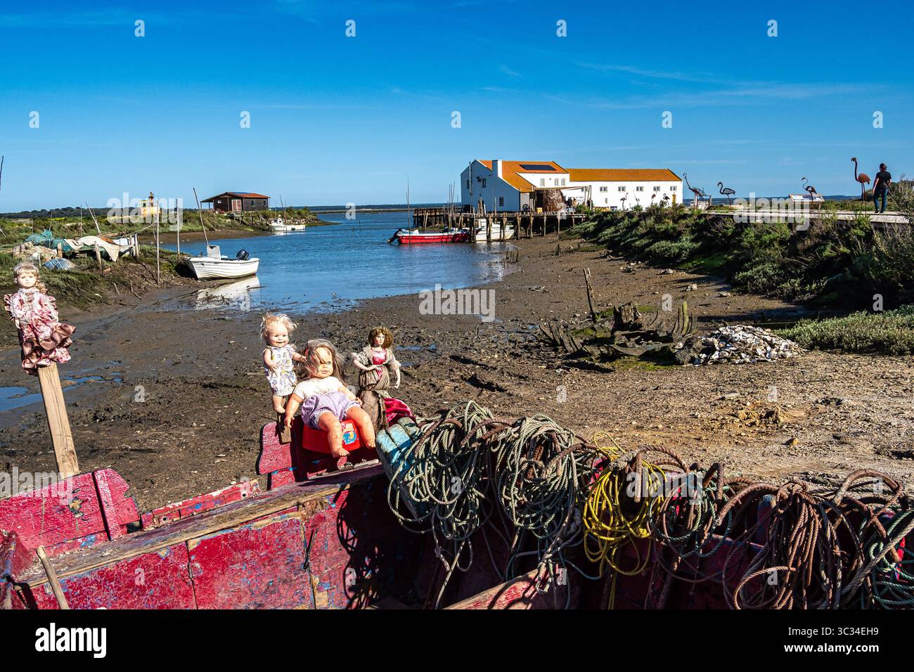 The tourist center of the Sado Estuary Natural Reserve in Comporta in ...