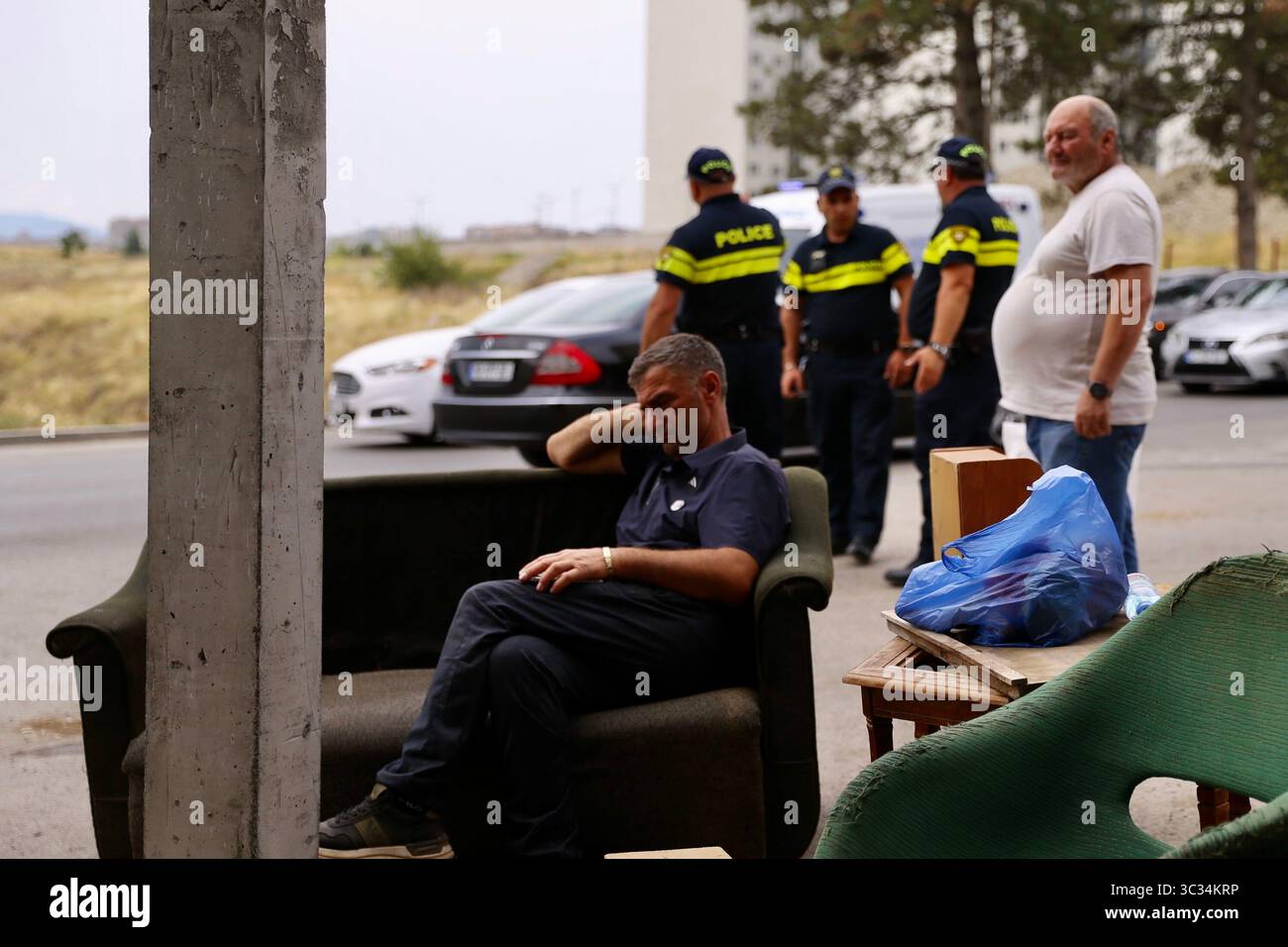 July 25, 2025, Tbilisi, Tbilisi, Georgia: Evictions Begin in Tbilisi as ...