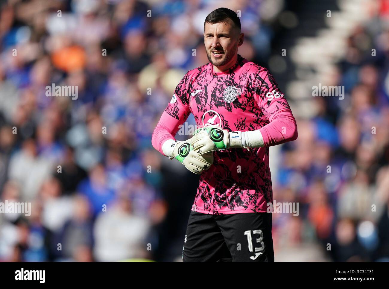 File photo dated 05-04-2025 of Hibernian goalkeeper Jordan Smith, who ...