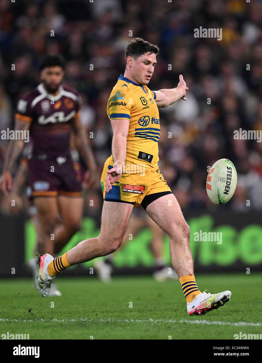 Mitchell Moses of the Eels during the NRL Round 21 match between the ...
