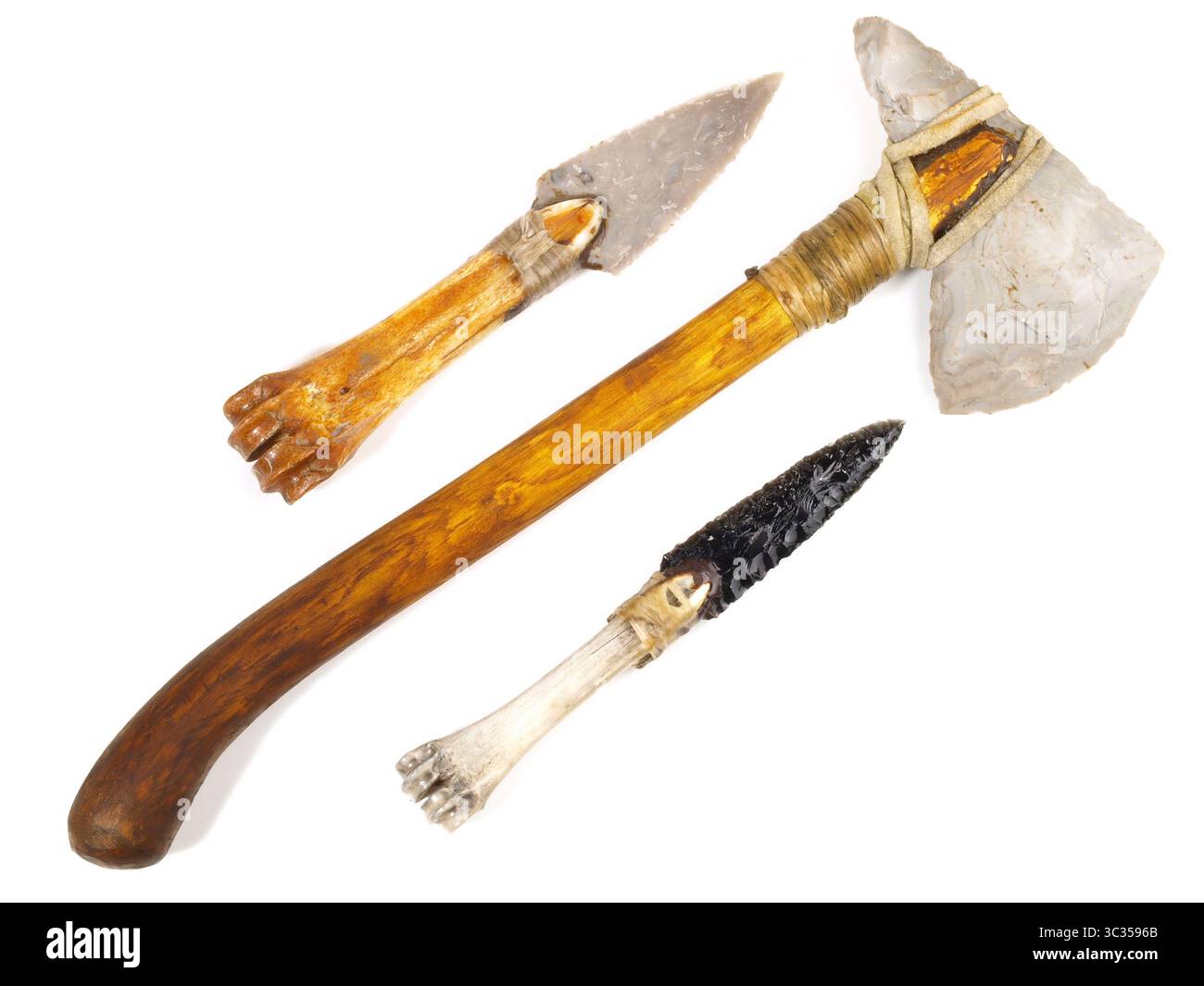 Stone age flint tool hi-res stock photography and images - Alamy