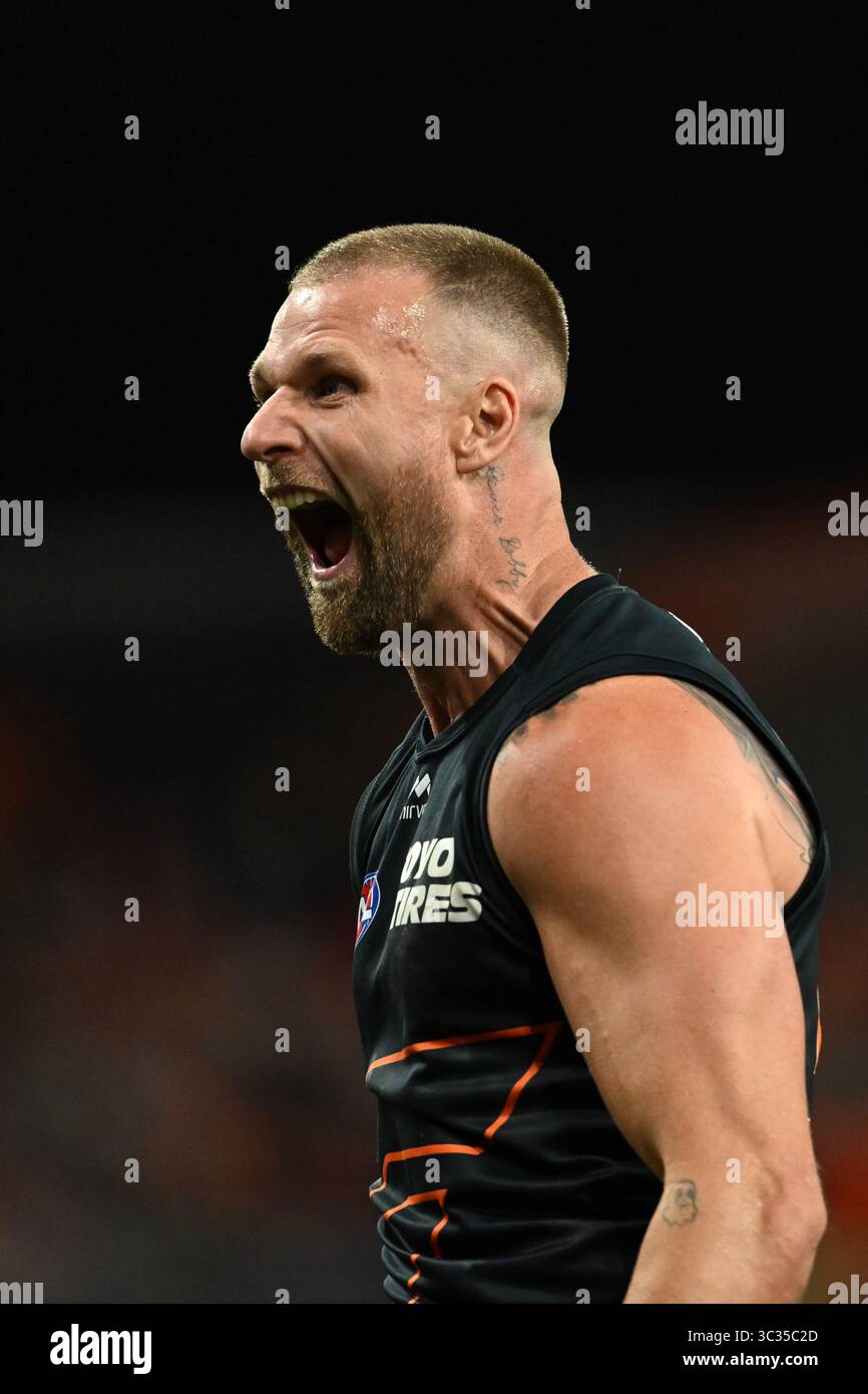 Sydney, Australia. 25th July, 2025. Jake Stringer of the Giants ...