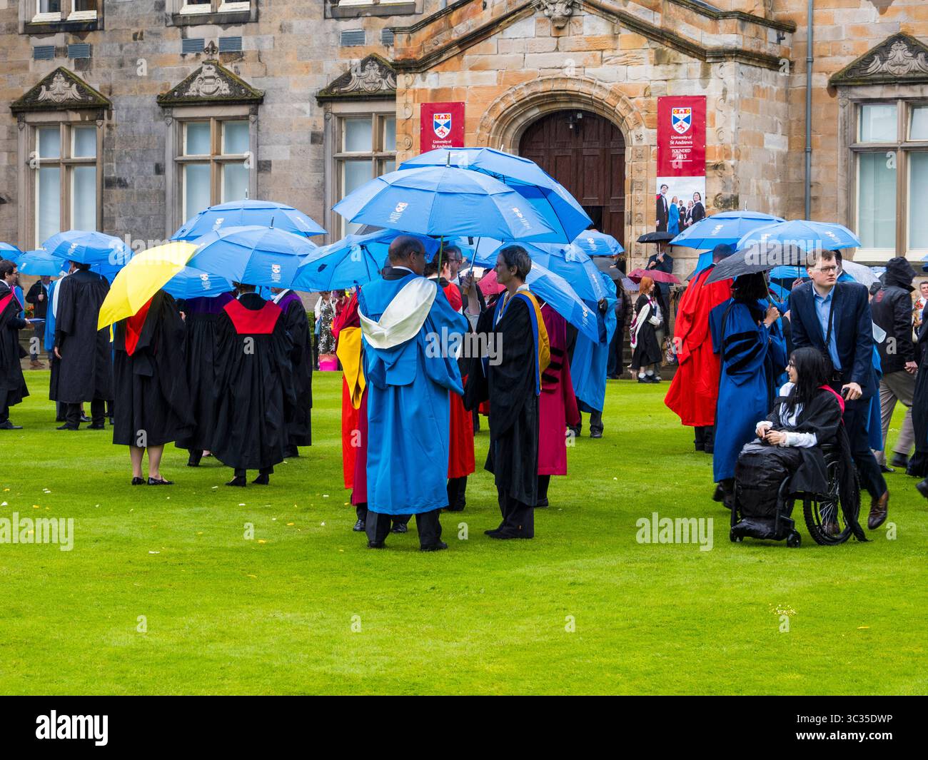 Academic Staff at Graduation Ceremony, St Salvator's Quadrangle, St ...