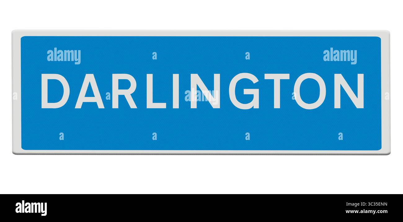 Road sign for Darlington Stock Photo - Alamy