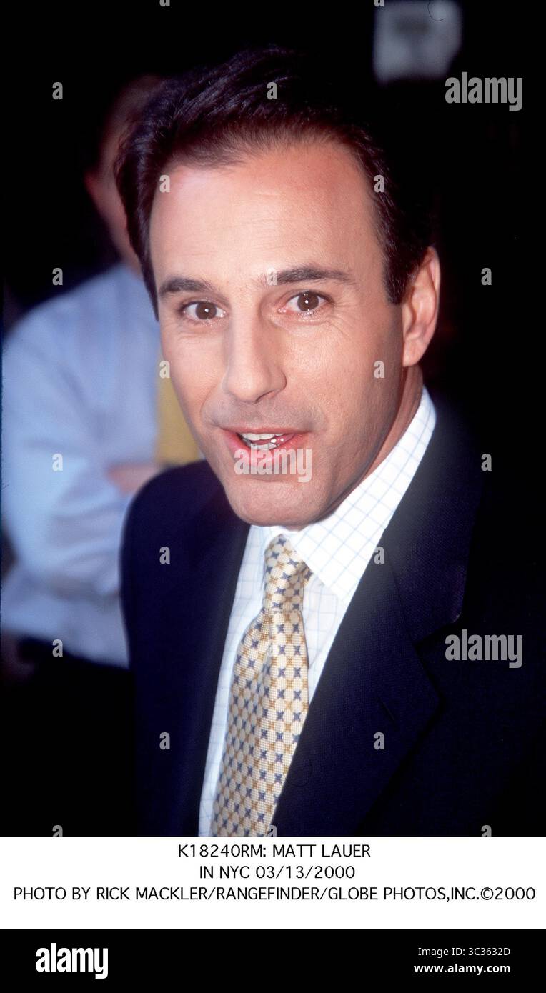 Matt lauer 2000 hi-res stock photography and images - Alamy
