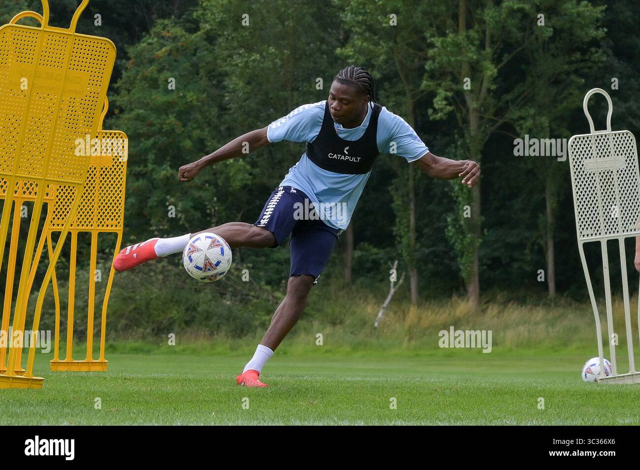 Hartlepool United's Jamie Sam Folarin during Hartlepool United's pre ...