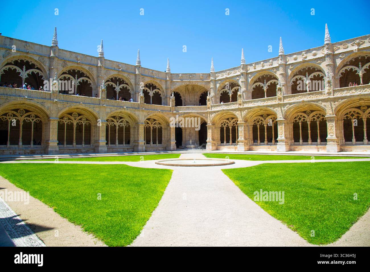 Lisbon, Portugal - July 6 2025: The stunning beautiful cloister of ...